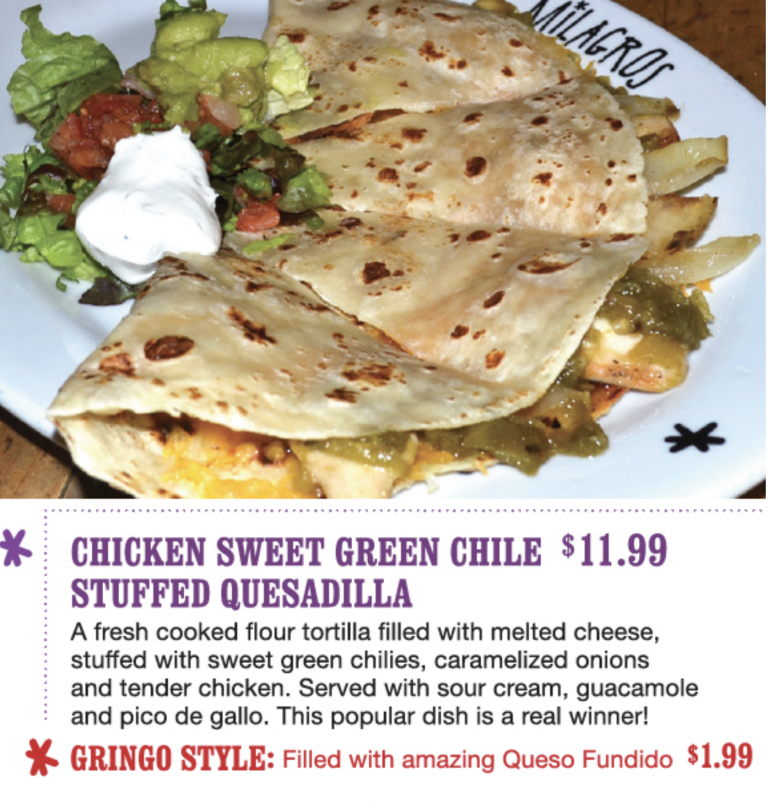 Milagros Mouthwatering Menu | The Best Mexican Food In Utah