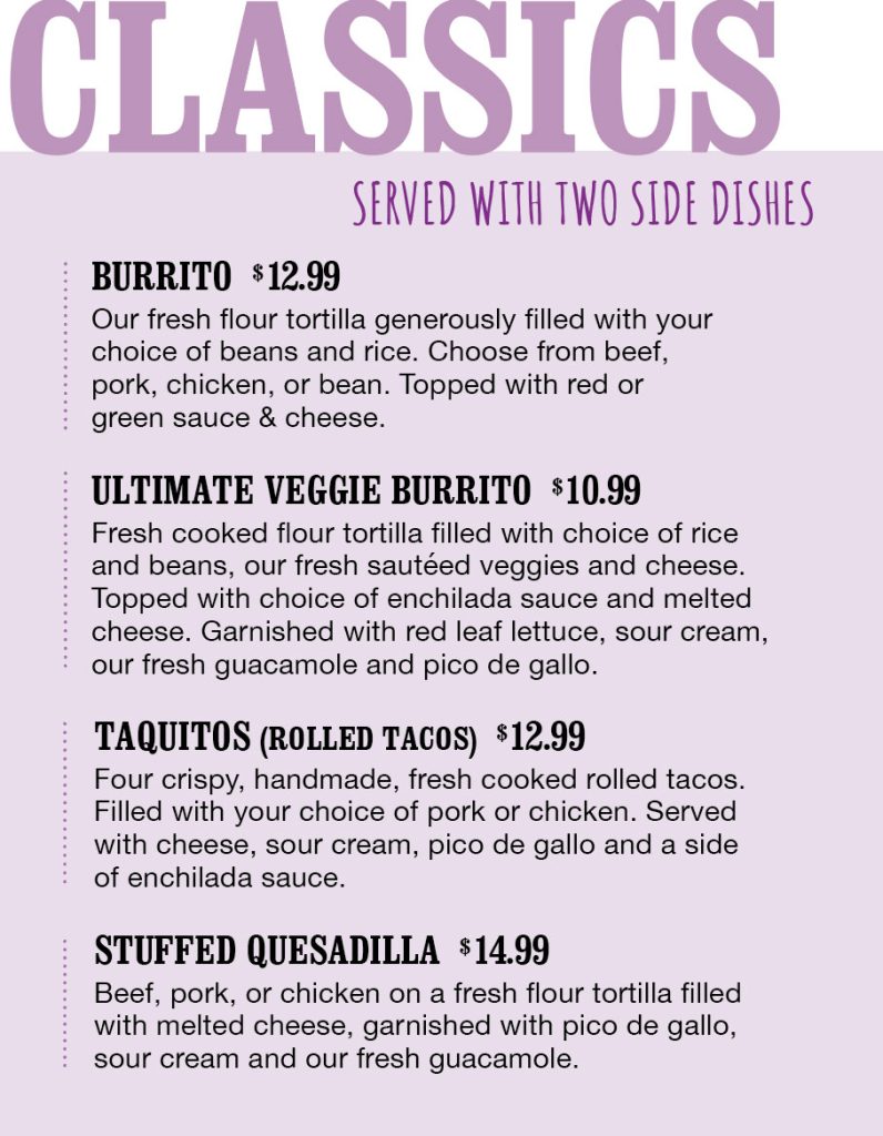 Milagros Mouthwatering Menu | The Best Mexican Food In Utah