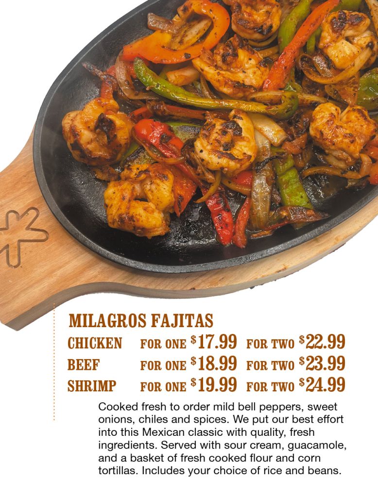 Milagros Mouthwatering Menu | The Best Mexican Food In Utah