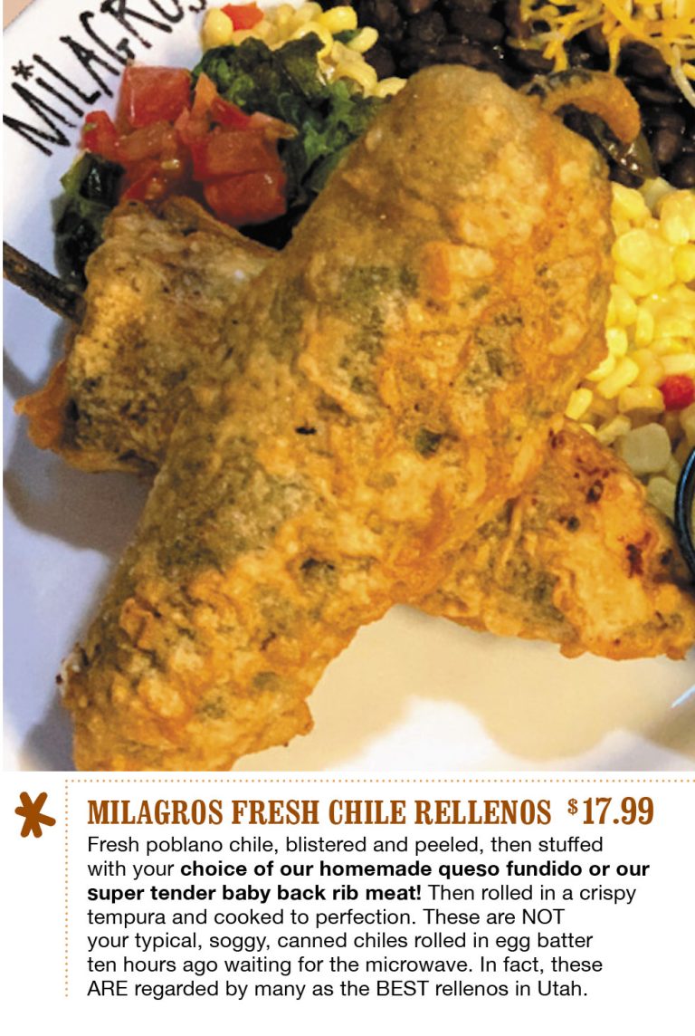 Milagros Mouthwatering Menu | The Best Mexican Food In Utah