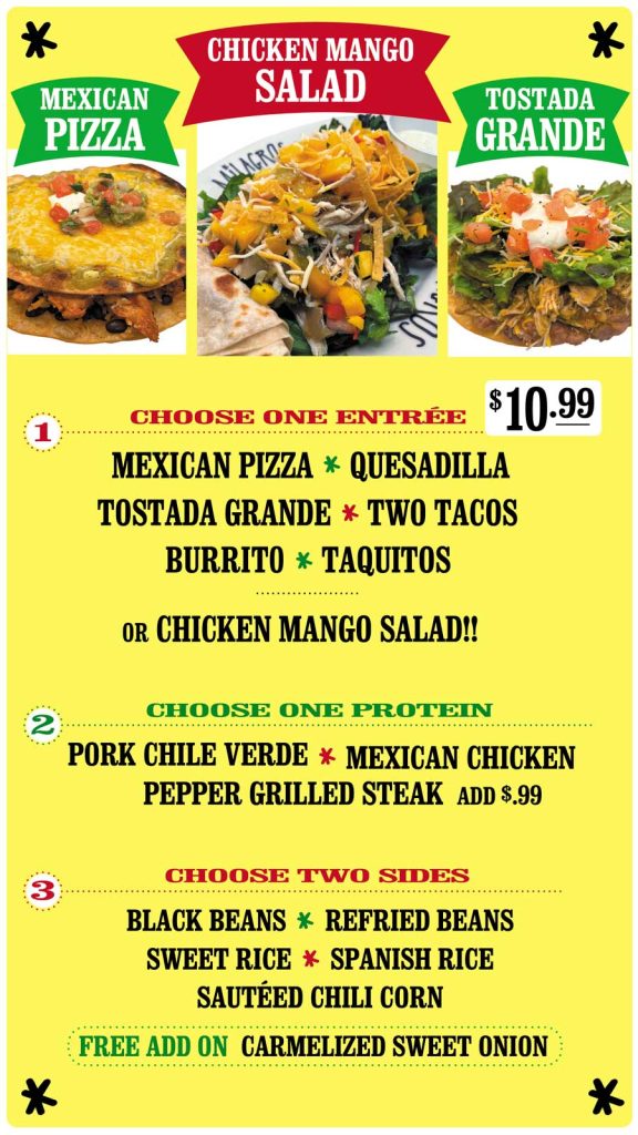 Milagros Mouthwatering Menu | The Best Mexican Food In Utah